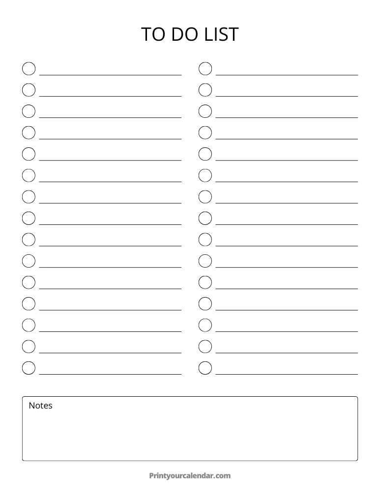 To Do List Templates - Free Printable