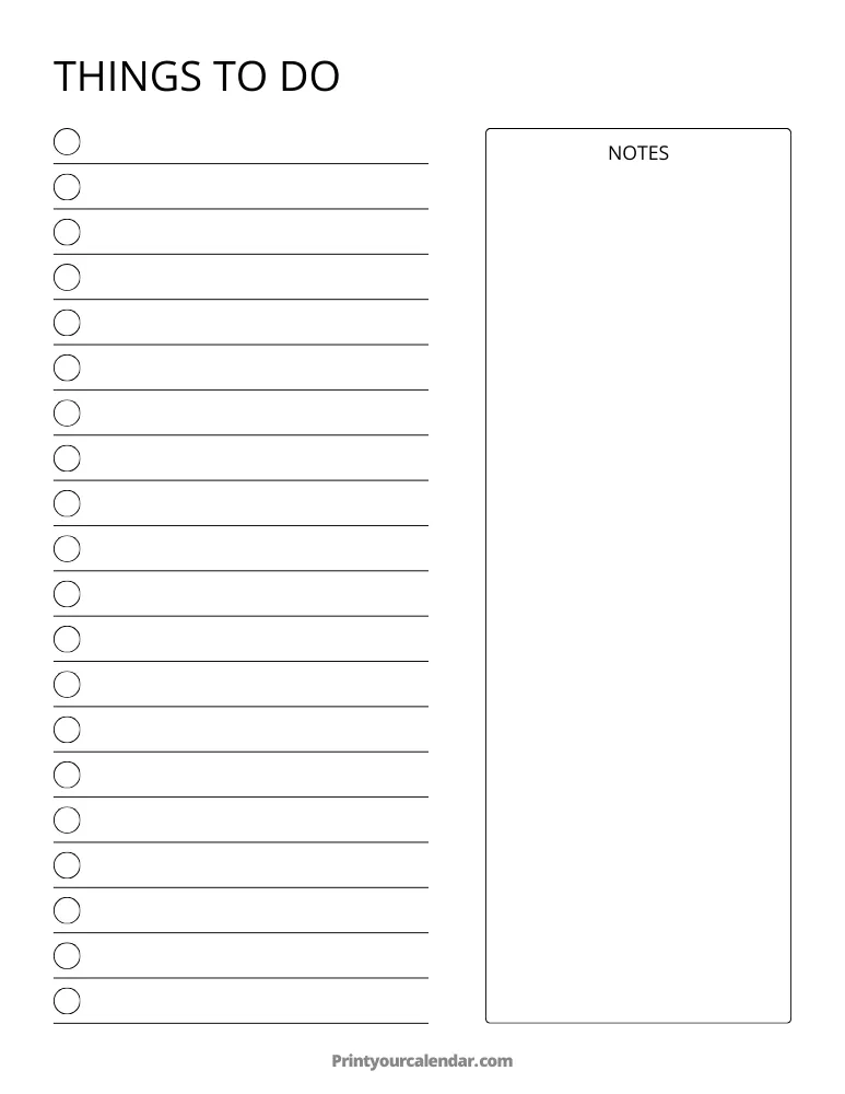 To Do List Templates - Free Printable